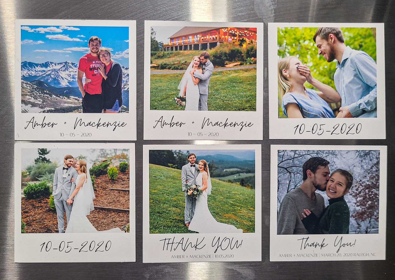 Wedding Favor Magnets - Personalized Photo Magnets for Your Wedding ...