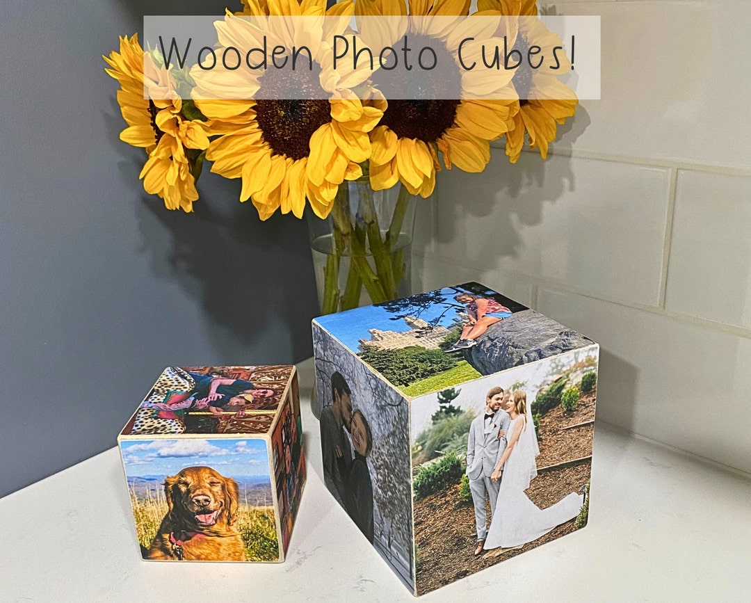 Personalized Photo Wooden Blocks, Pet Memorial Memory Block ...