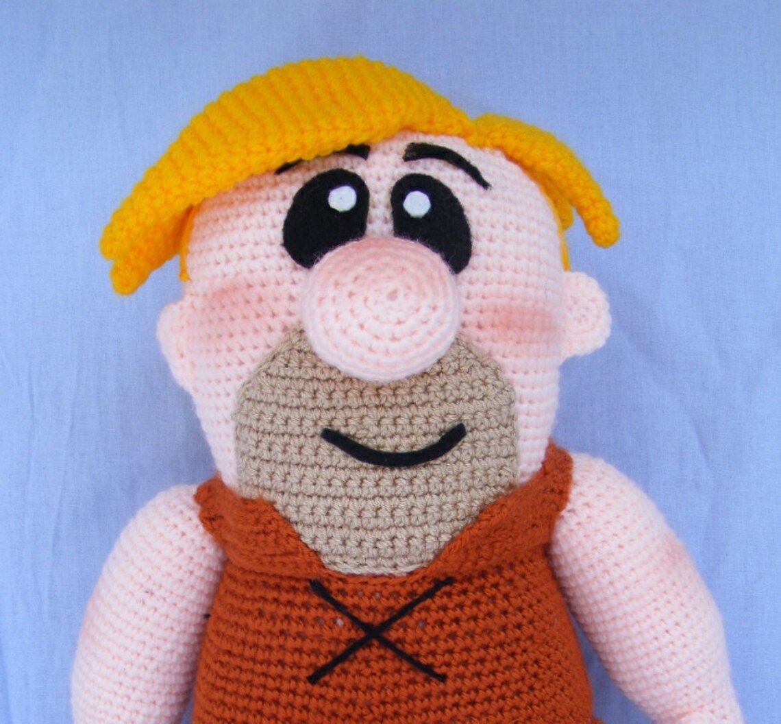 Barney Rubble Flintstones Crochet Pattern - Etsy Canada