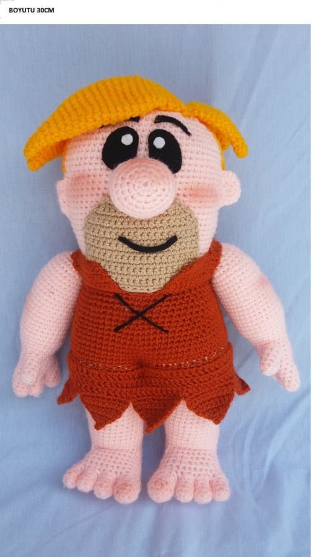 Barney Rubble Flintstones Crochet Pattern - Etsy