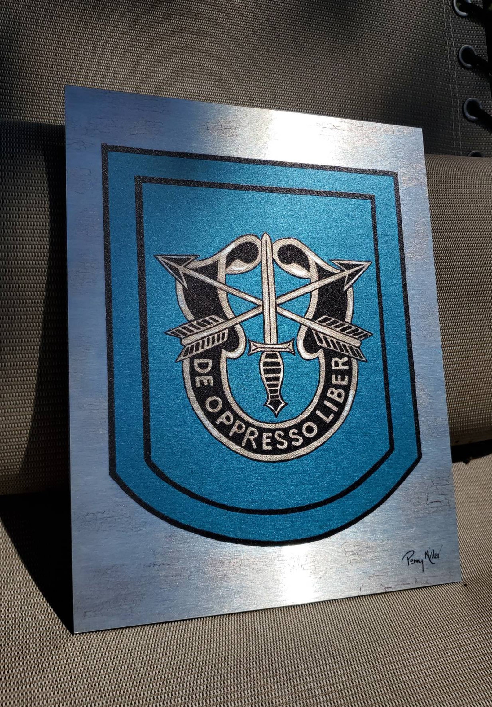 19th Special Forces Group Brushed Aluminum Print. - Etsy