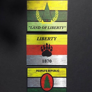 Small Pineland Flag Prints on Brushed Aluminum - Etsy