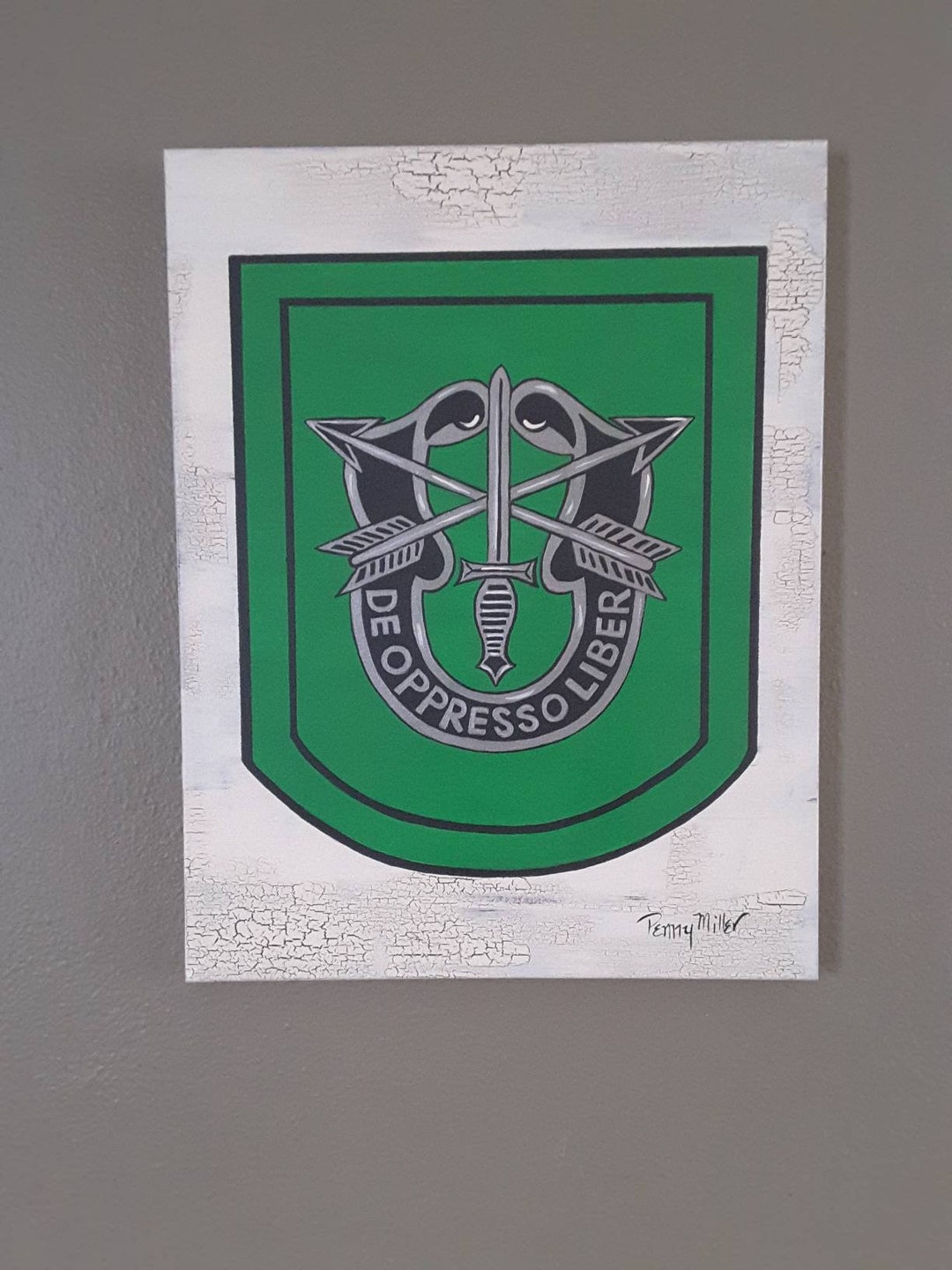 10th Special Forces Group Flash Hand Painted Canvas - Etsy