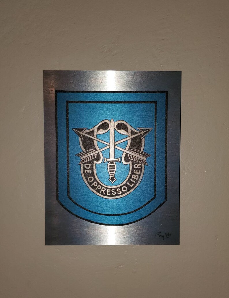 19th Special Forces Group Brushed Aluminum Print. - Etsy