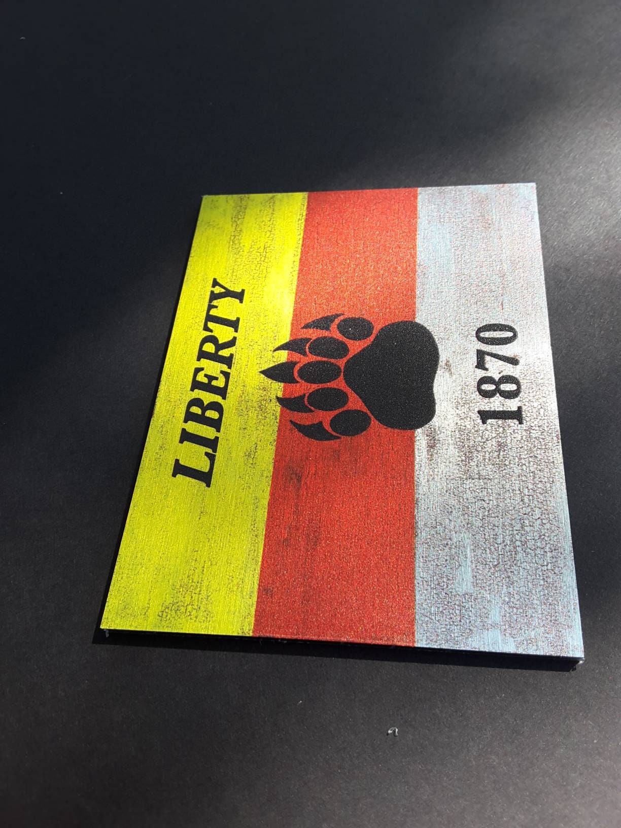 Small Resistance Pineland Flag Print on Brushed Aluminum - Etsy