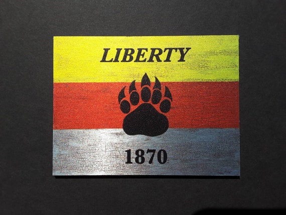 Small Resistance Pineland Flag Print on Brushed Aluminum | Etsy