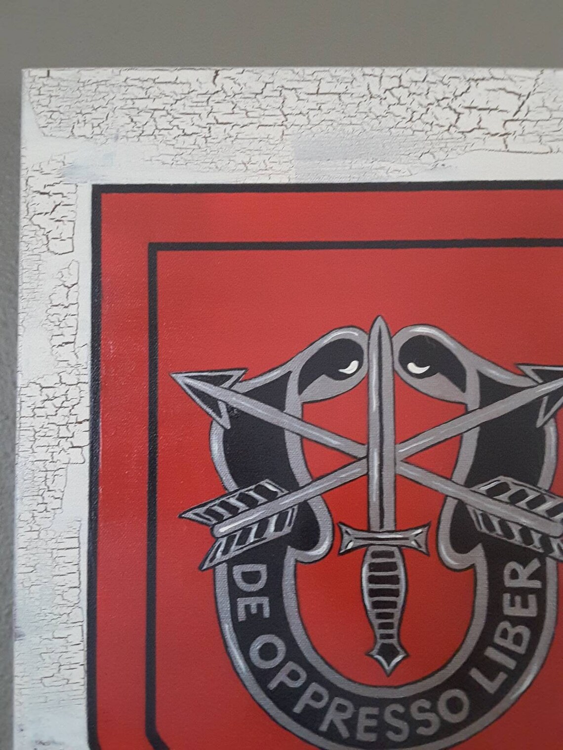 7th Special Forces Group Flash Hand Painted Canvas - Etsy Hong Kong
