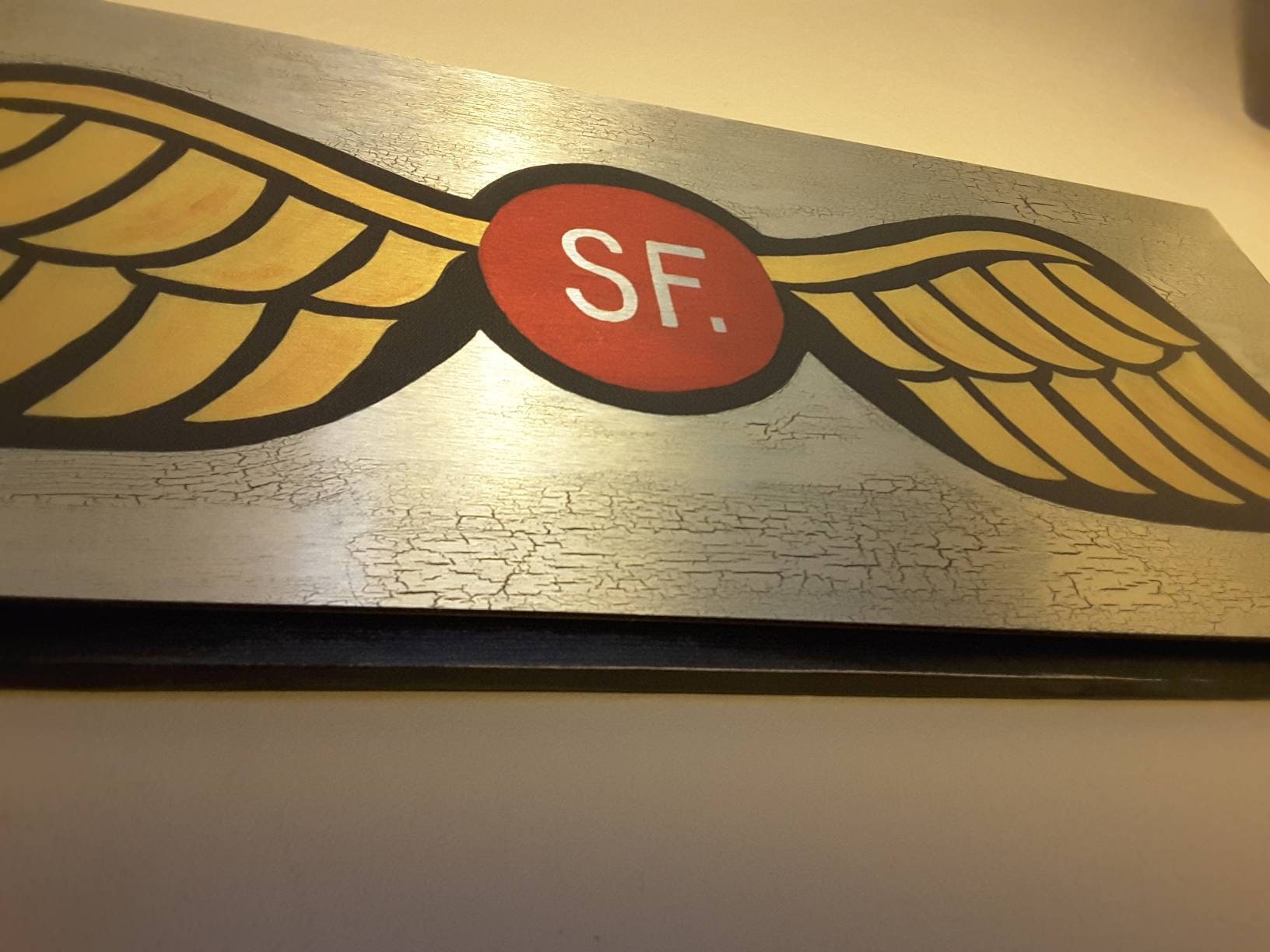 Large WWII Jedburgh Wings on Brushed Aluminum Plaque - Etsy
