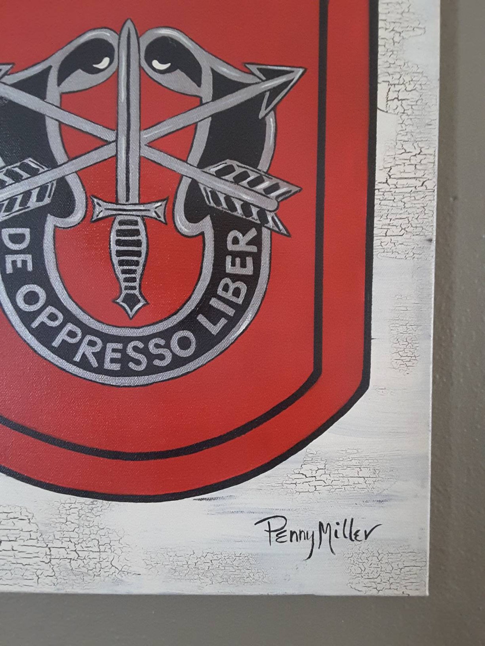 7th Special Forces Group Flash Hand Painted Canvas - Etsy