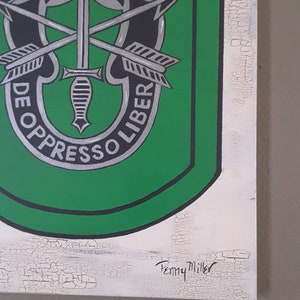 10th Special Forces Group Flash Hand Painted Canvas - Etsy