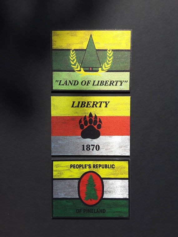 Small Pineland Flag Prints on Brushed Aluminum - Etsy