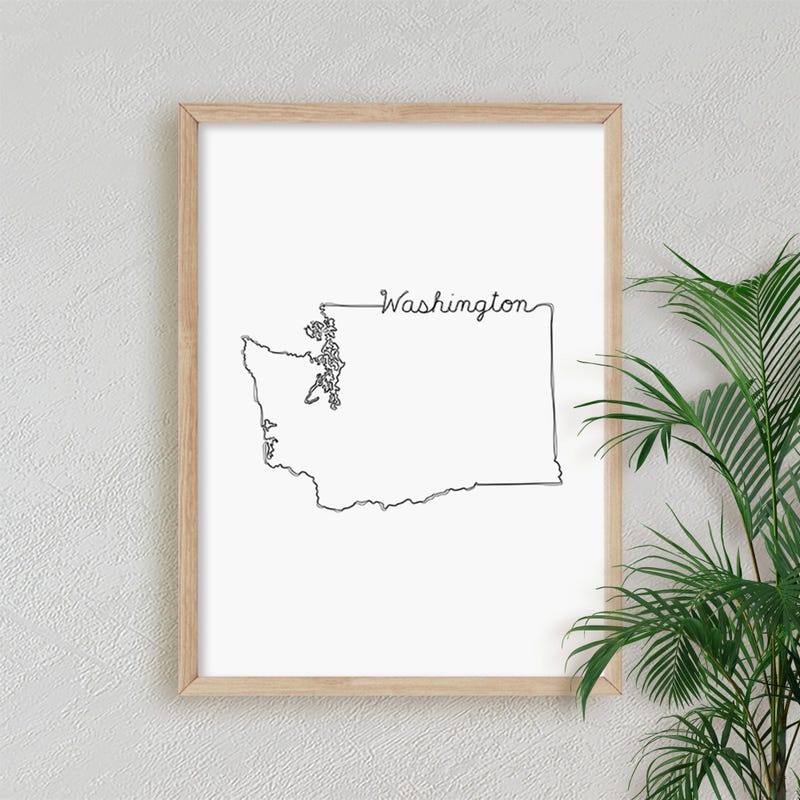 Washington State Art - Etsy