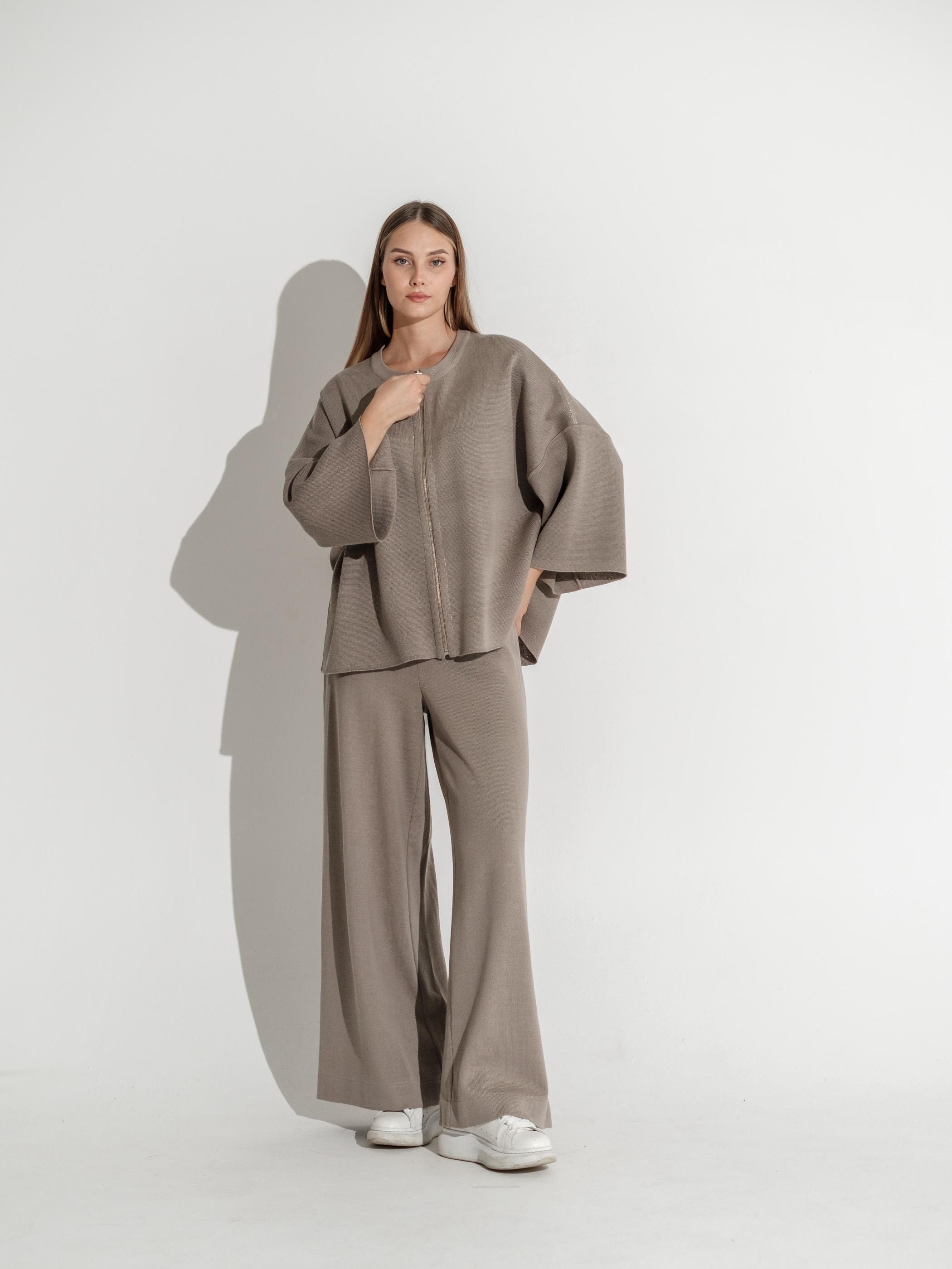 ZIPPED OVERSIZED JACKET Jersey Heavy Outwear Luxury Knitwear - Etsy