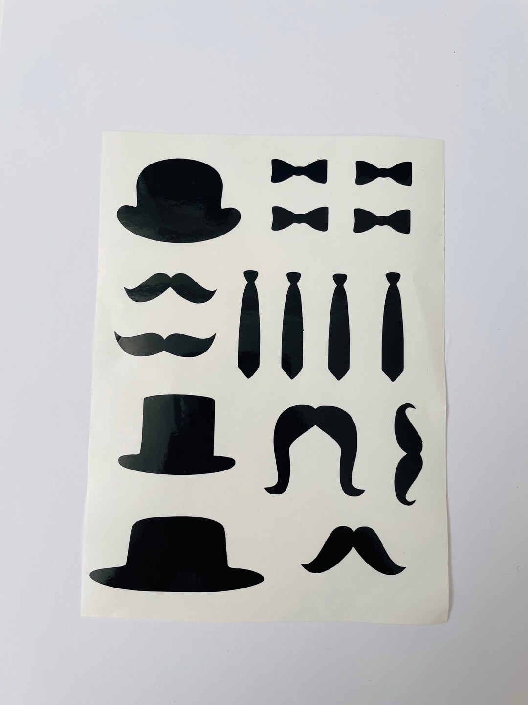 Gentleman Sticker Sheets in Vinyl Any Colours Ideal for Pencil - Etsy