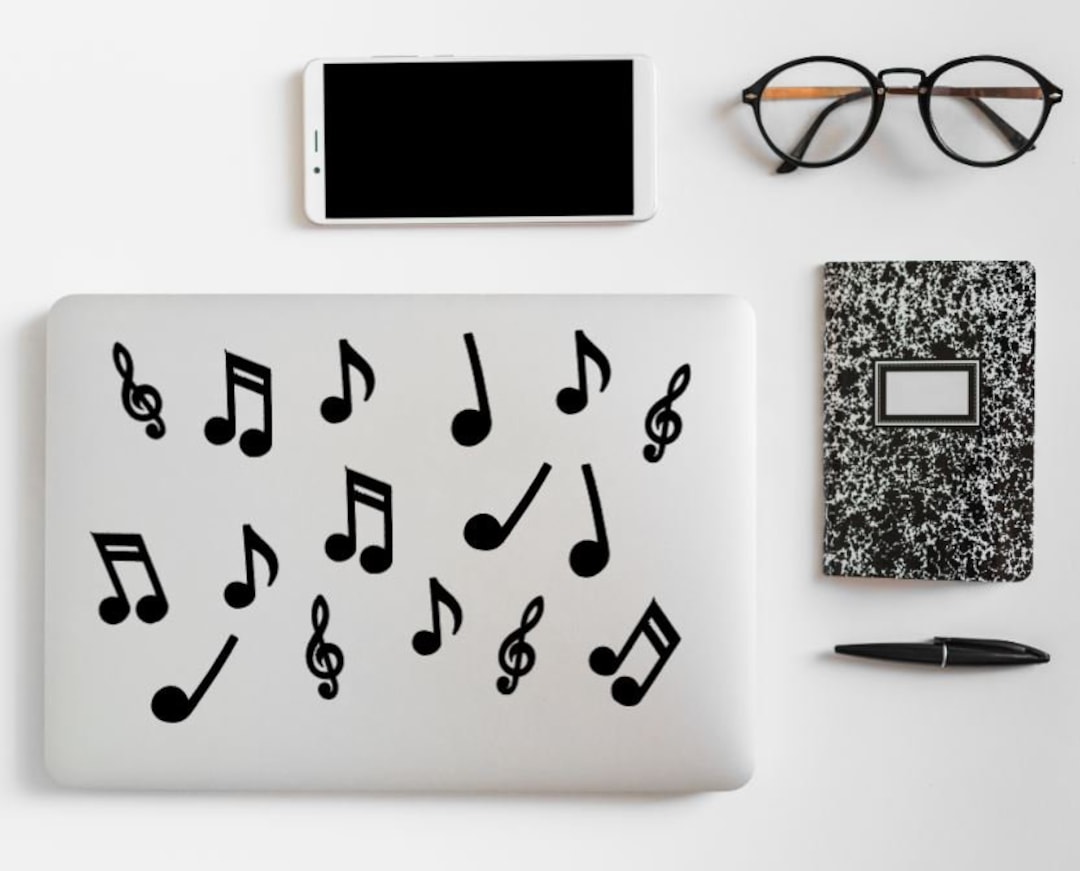 Music Notes Stickers Vinyl Any Colours Ideal for Pencil Cases - Etsy UK