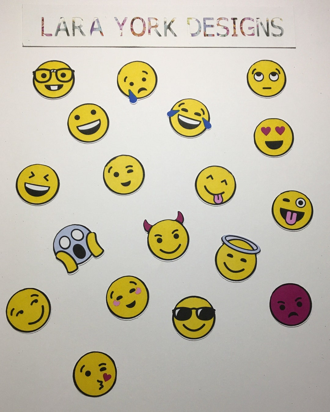 36 Emogi Card Cut Outs for Crafting - Etsy