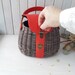 Oval Bali Bag Baguette Bag Wicker Small Purse Round Straw Bag Custom ...