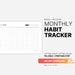 Monthly Habit Tracker, Printable Morning Routine, Fillable Health ...