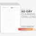 90-day Cleaning Challenge, Printable Declutter to Do List, Fillable ...