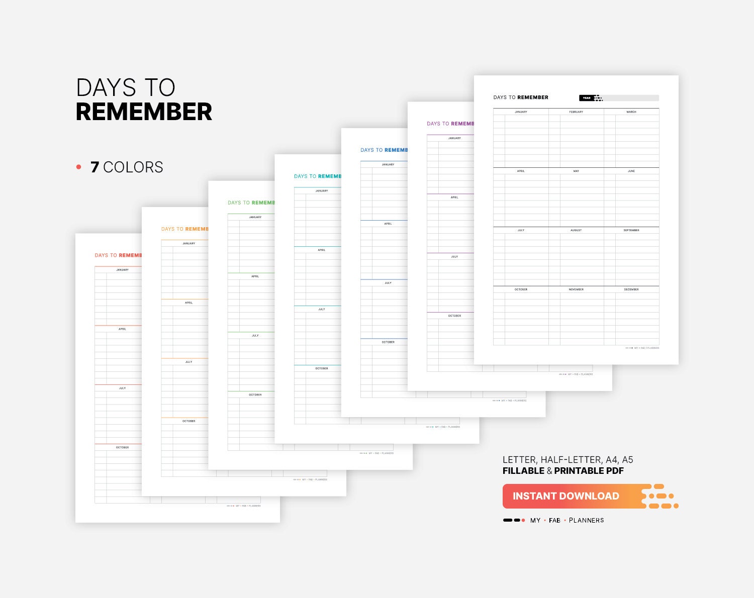 Calendario Gráfico Con Fechas Para Recordar