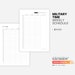 Military Time Weekly Schedule, Printable Productivity Planner Inserts ...