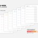 6-week Calendar, Planner, Fillable Work & Productivity Goal Tracker ...