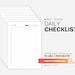 Daily Checklist Template for Task Manager & Tracker, Fillable To-do ...