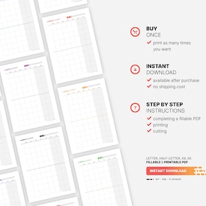 Blank 2 Month Calendar, Undated Multi Month At-a-glance Planner ...