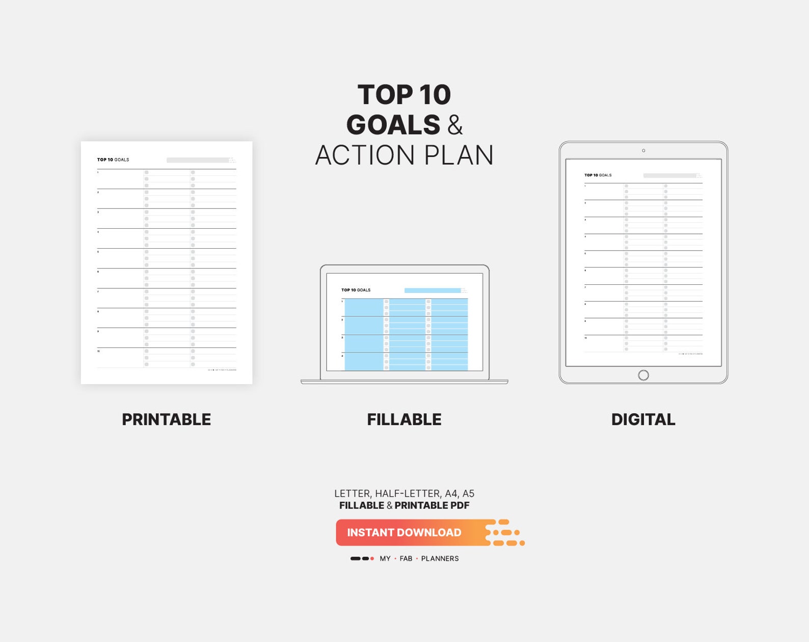 Top 10 Goal List Action Plan Goal Setting Board Printable Worksheet top-10-goal-list-action-plan-goal-setting-board-printable-worksheet