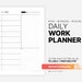 Daily Work From Home Action Plan & Log Book, Fillable Hourly Planner ...