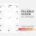 Fillable Clock, Daily Routine & Rhythm Schedule Planner, Undated ...