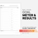 Goal Meter & Results Sheet, Goals Crusher Action Plan, Tracker, Planner ...