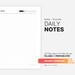 Daily Notes Taking & Writing Planner Page Template, Digital Organizer ...