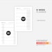 6-week Calendar, Planner, Fillable Work & Productivity Goal Tracker ...