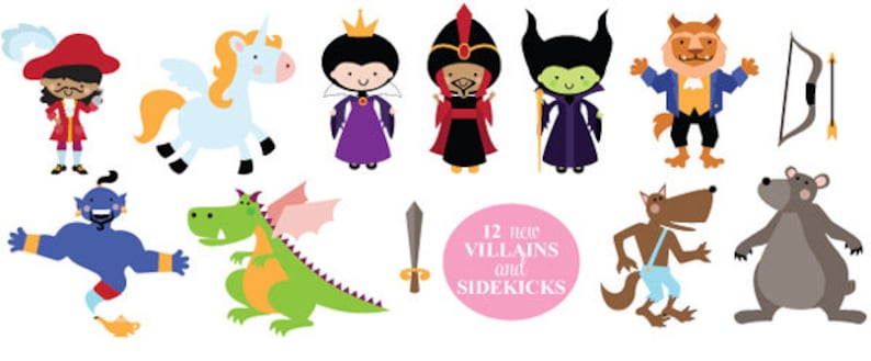 The Villains & Sidekicks Digital Cut Files for Cutting Machines SVG PDF ...
