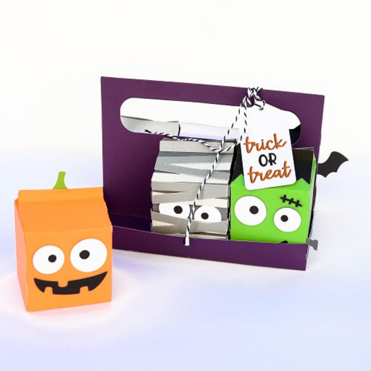 Halloween Monster Treat Boxes Cut Files Digital Template SVG PDF AI for ...