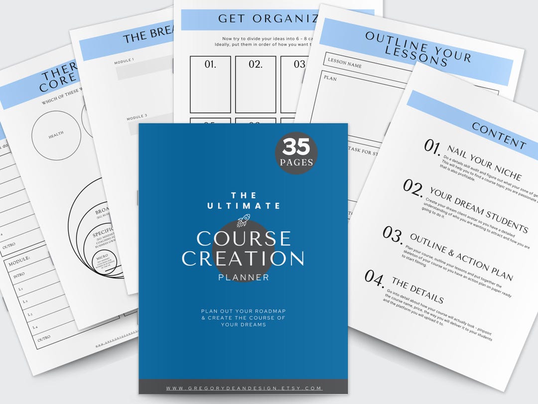The Ultimate Course Creation Planner | Design and Sell Your Online ...