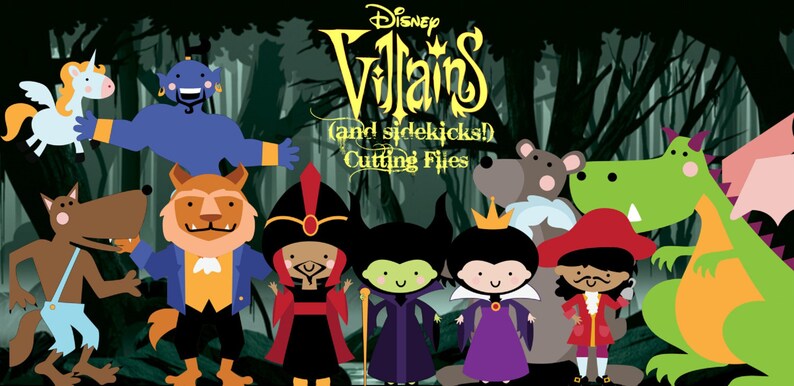 The Villains & Sidekicks Digital Cut Files for Cutting Machines SVG PDF ...