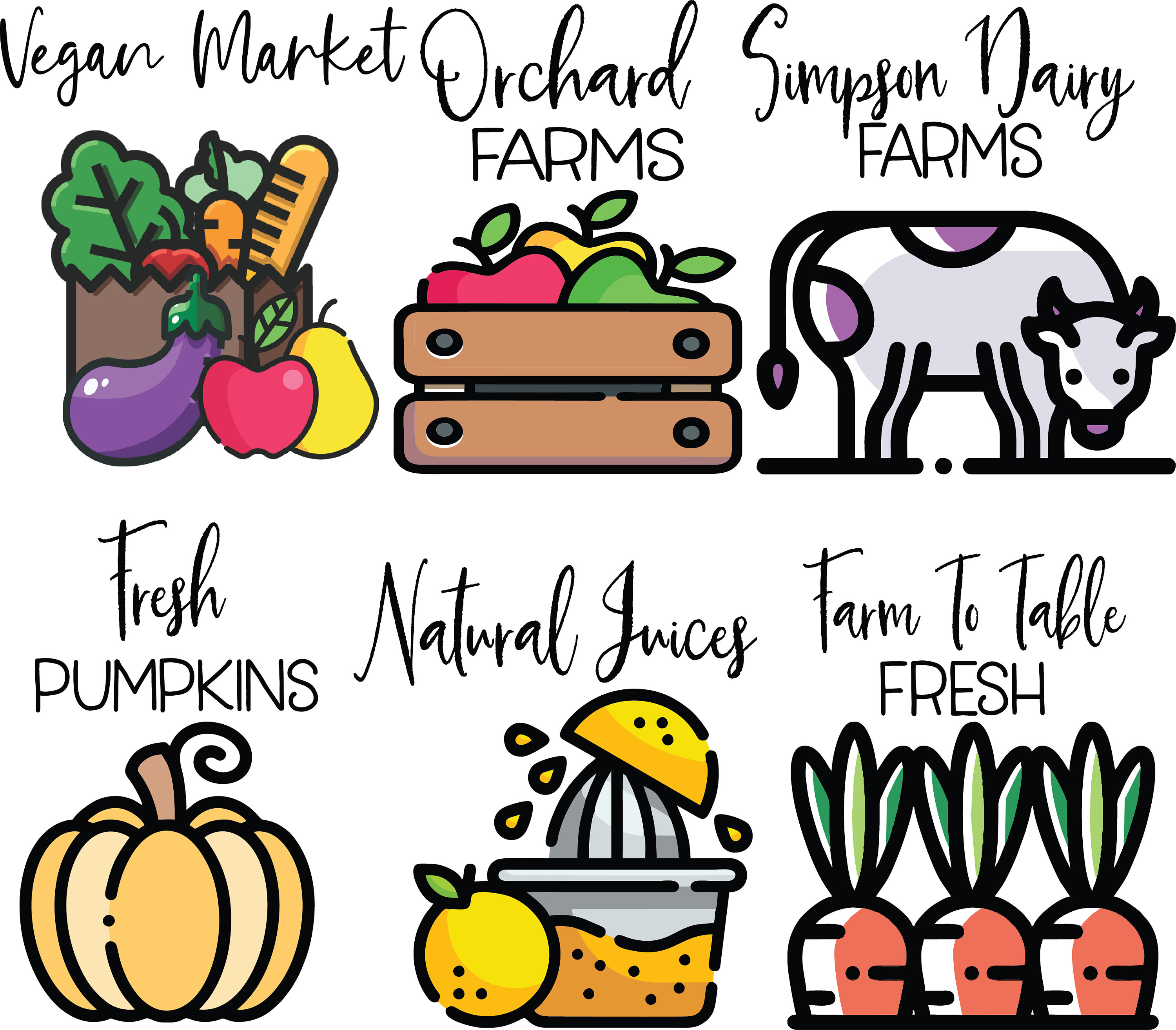 Farmhouse Font Bundle Farmhouse Fonts, Logos and Graphics Rustic Fonts ...