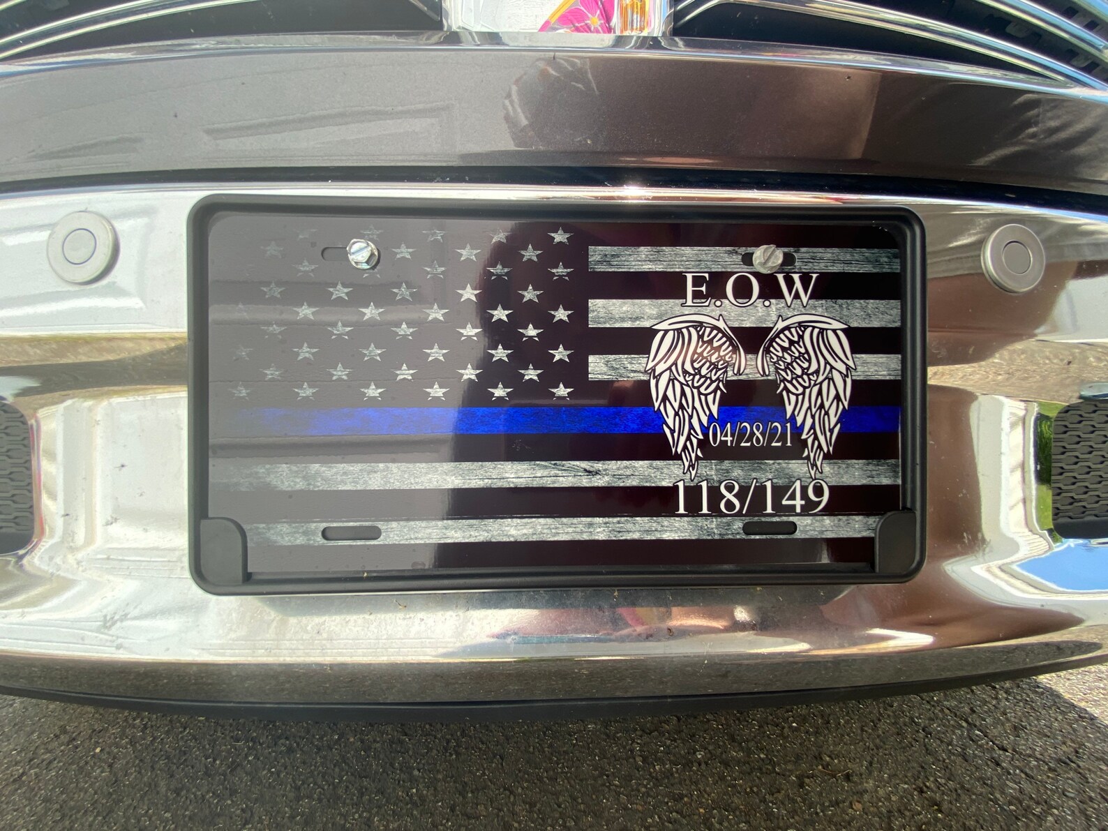 12x6 high quality fallen officer license plate/ EOW/ law | Etsy