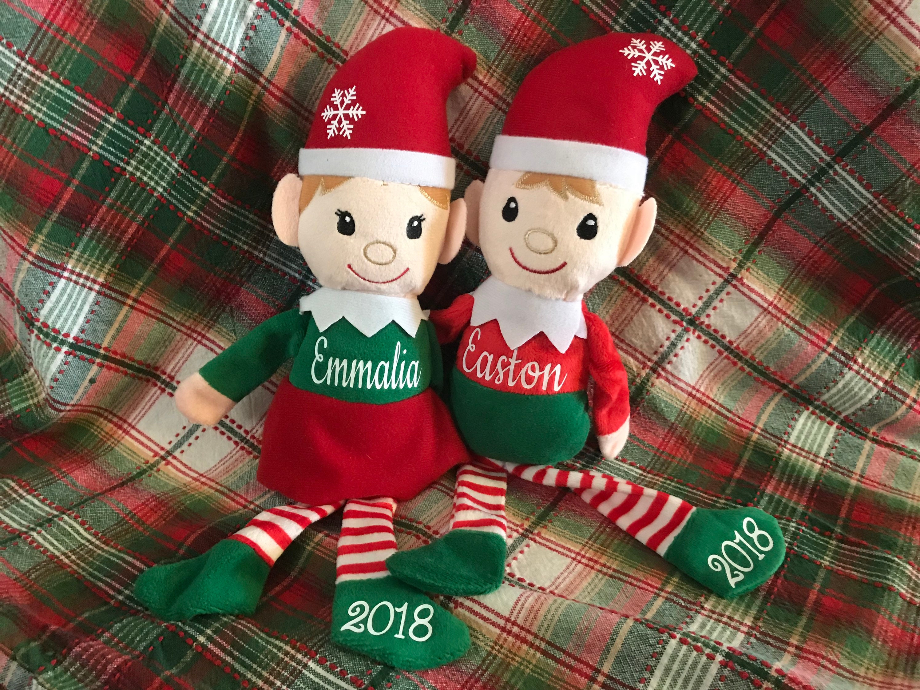 Christmas elf gift personalised with name and year/ holiday | Etsy