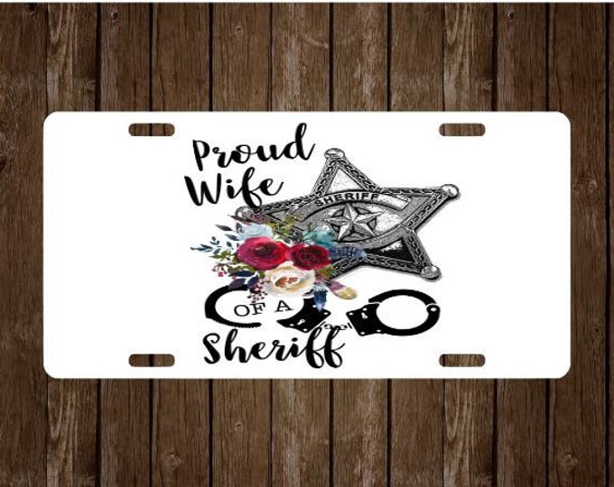 Thin Blue Line Retired Deputy Sheriff Novelty Car Tag License Plate LEO ...