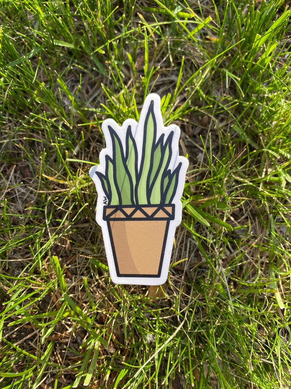Snake plant sticker 1.5x3 | Etsy