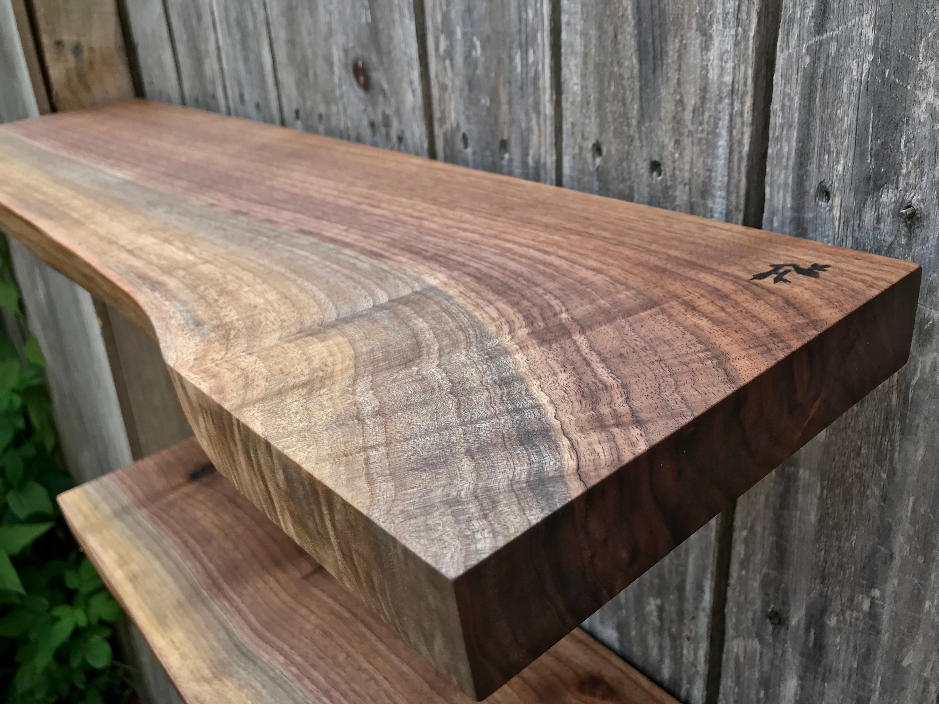 Custom Live Edge Shelf - Etsy