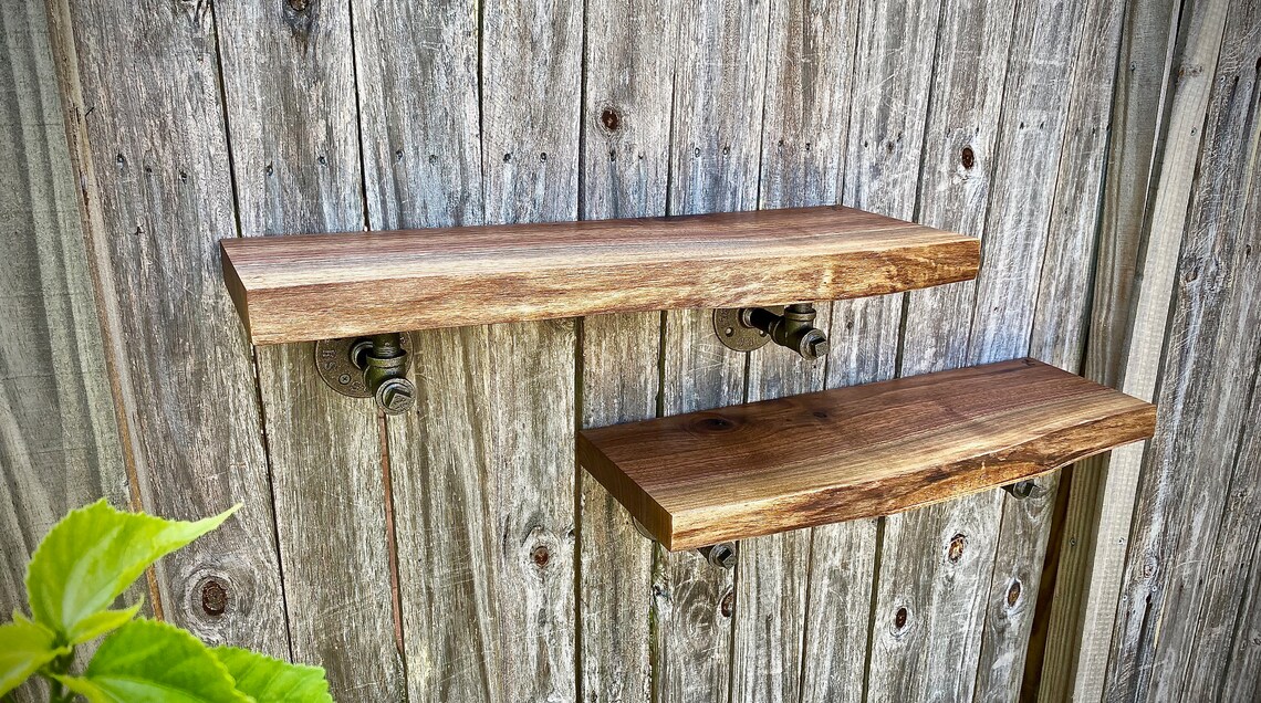 Custom Live Edge Shelf - Etsy