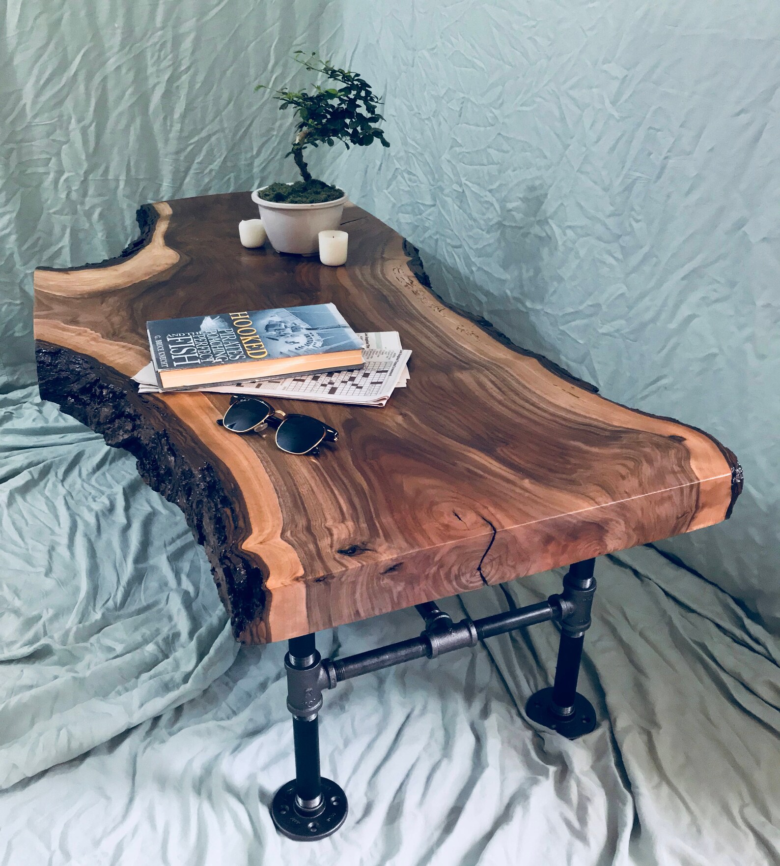 Black Walnut Live Edge Coffee Table - Etsy