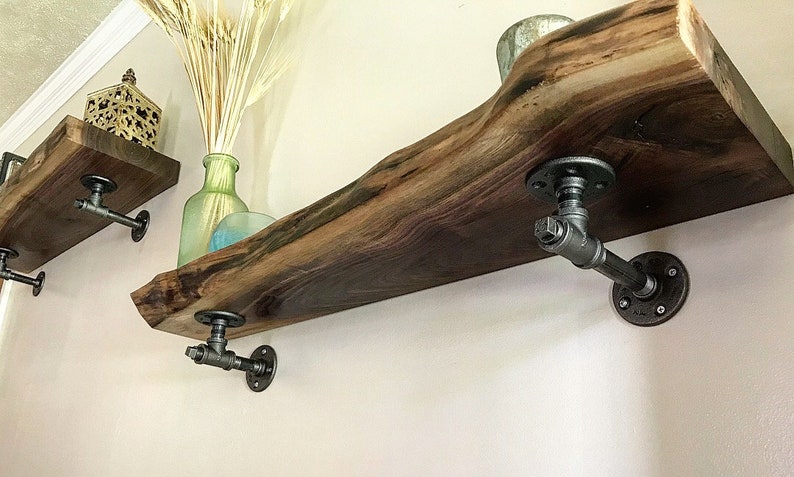 Custom Live Edge Shelf - Etsy