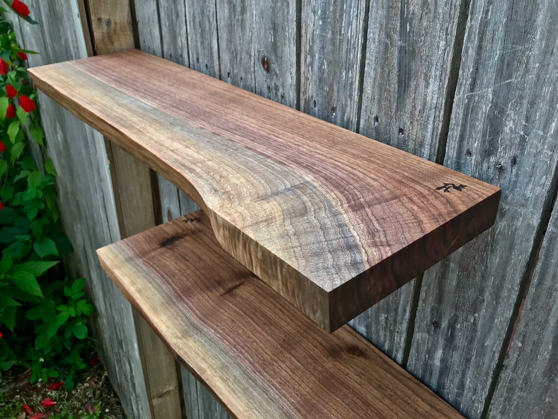 Custom Live Edge Shelf - Etsy