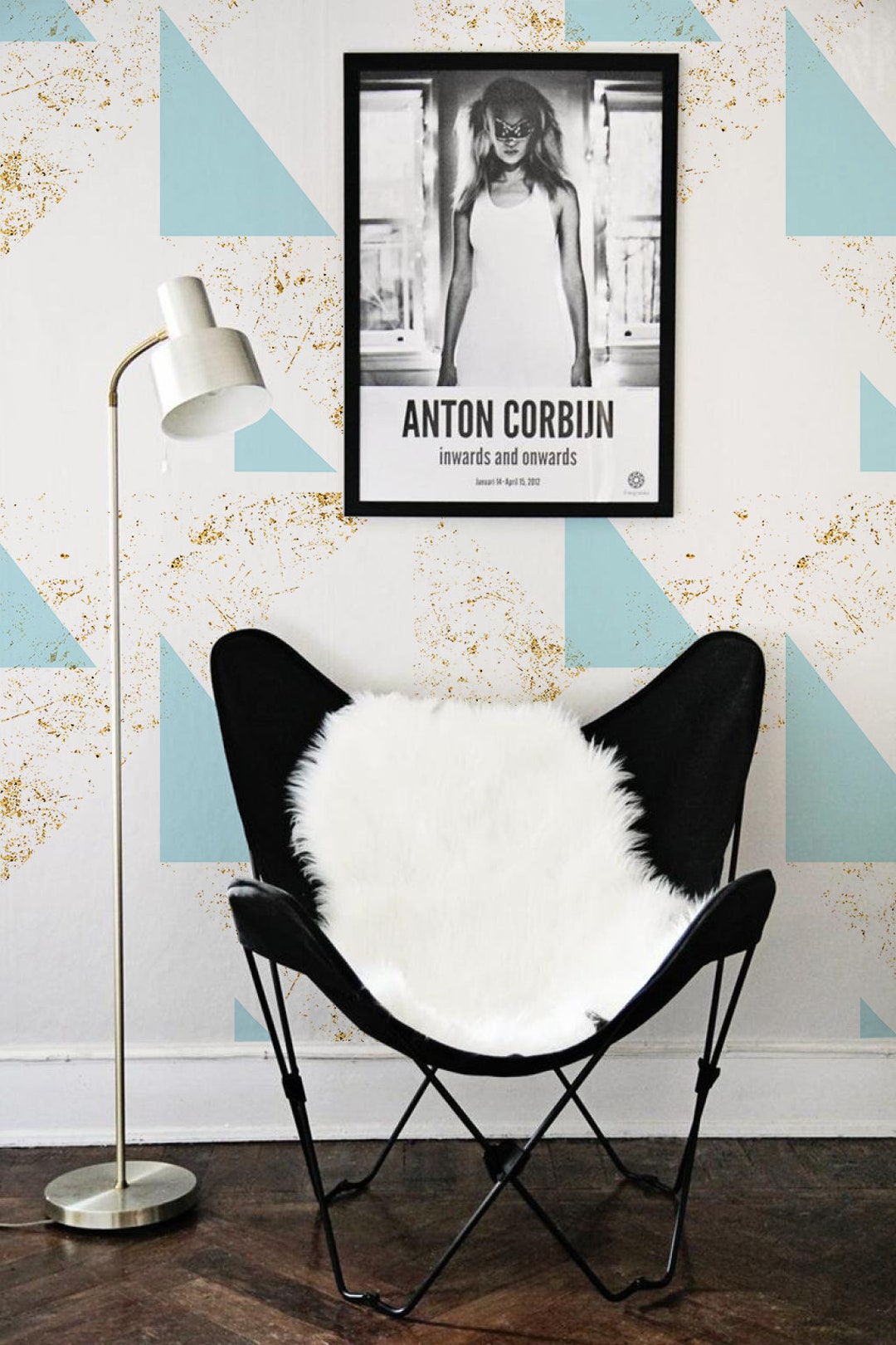 Pastel Triangle Wallpaper, Geometric Op Art Wallpaper, Easy Stick ...