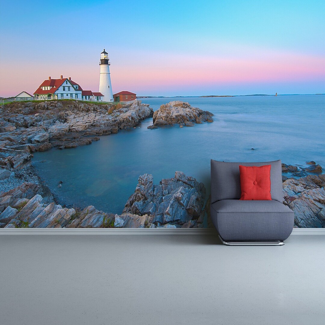 Lighthouse Vinyl or Self-adhesive Photo Mural | Wallpaper Magical ...